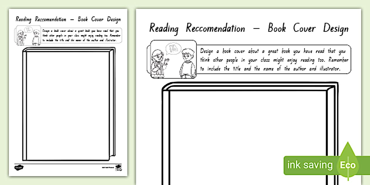 Reading Recommendation Book Cover Design (teacher made)