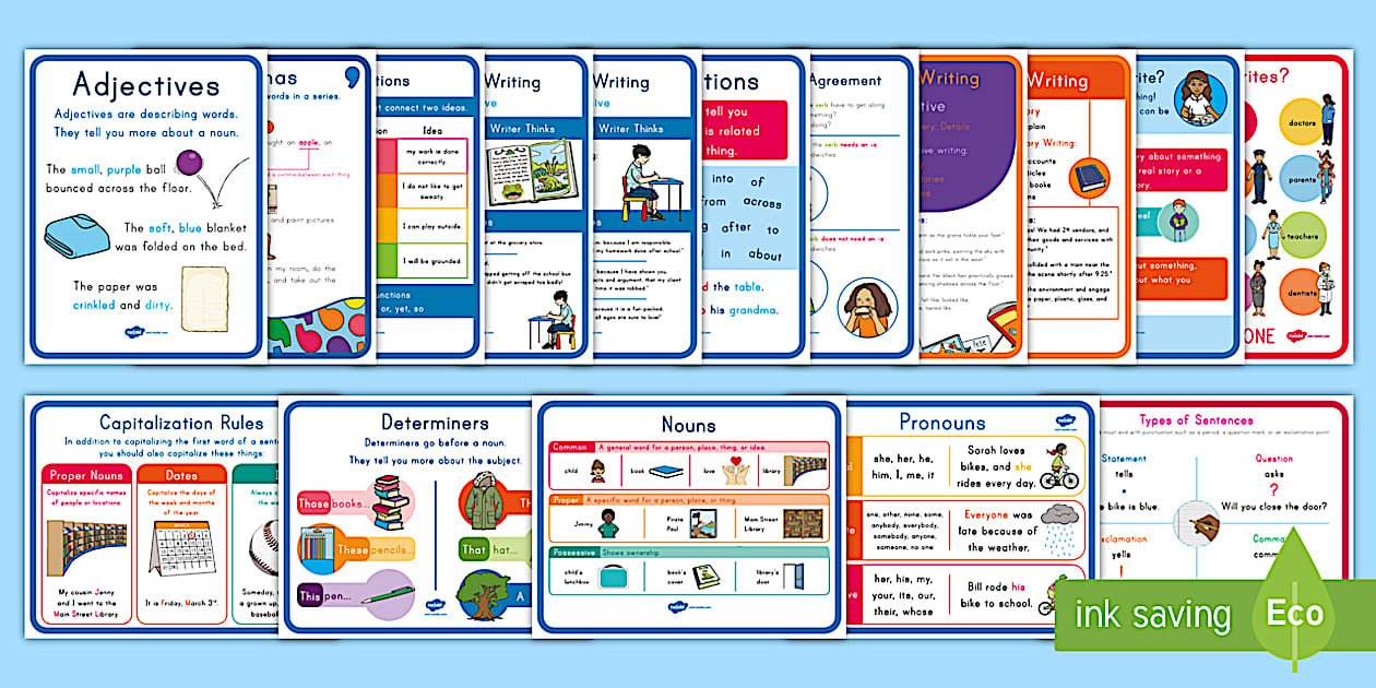 First Grade Writing Posters Resource Pack (teacher made)