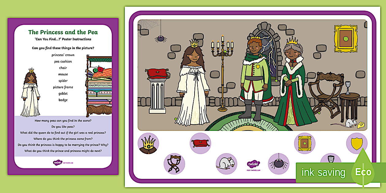 The Princess and the Pea Can You Find...? Poster and Prompt Card Pack