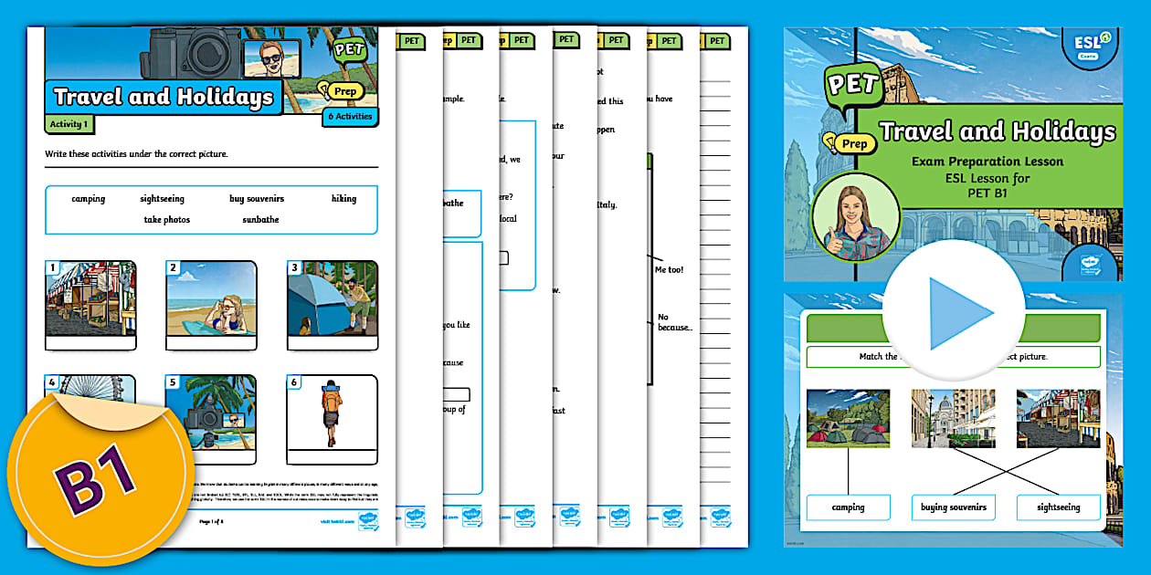 B1 Preliminary (PET) - Prep Lesson (Travel and Holidays)