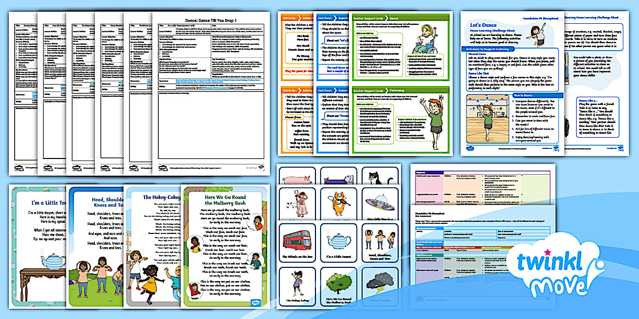 Reception PE Planning I Dance Till You Drop I Unit Pack