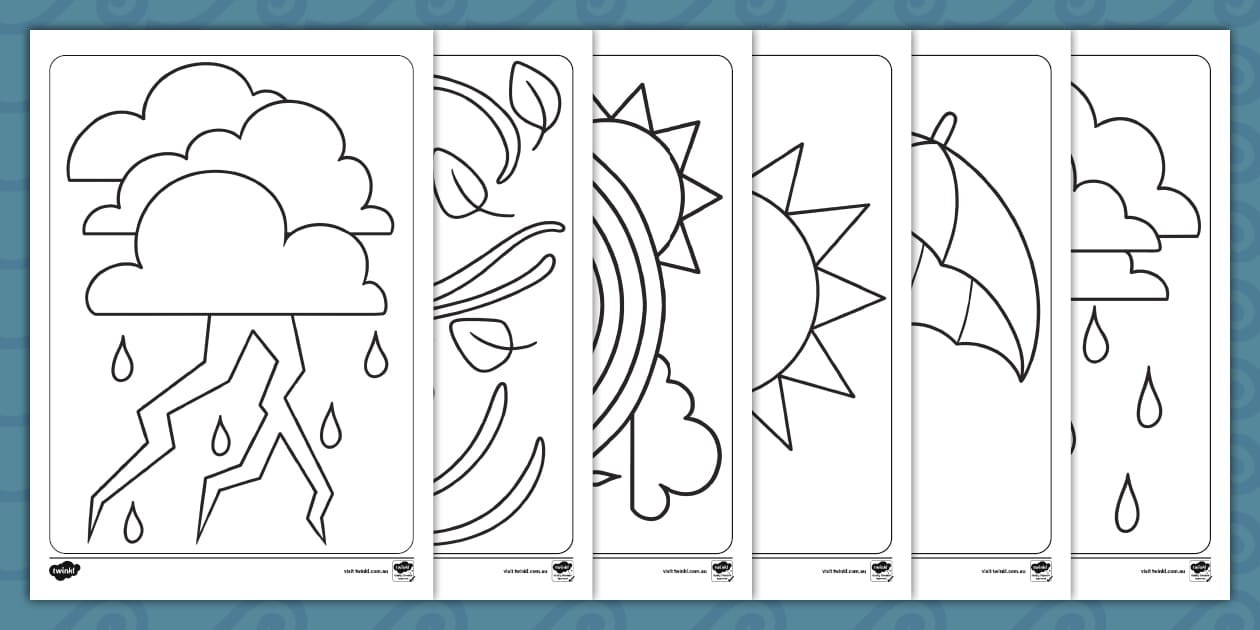 * NEW * My First Weather Colouring Pack (teacher made)