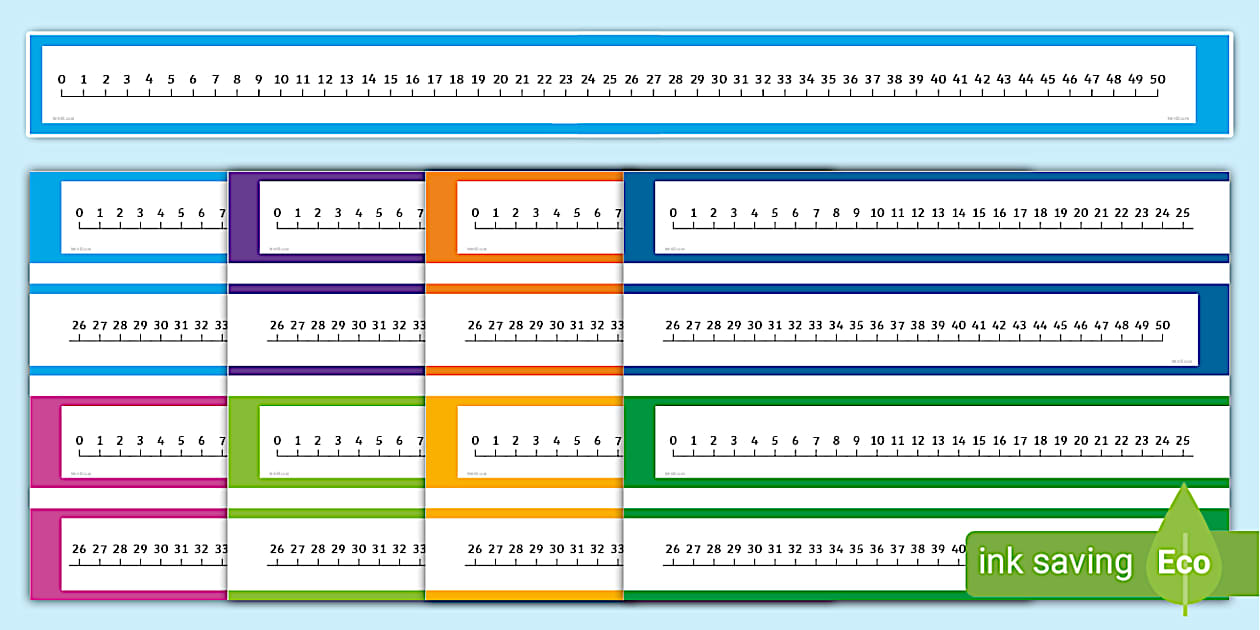 Number Line to 50 - (teacher made) - Twinkl