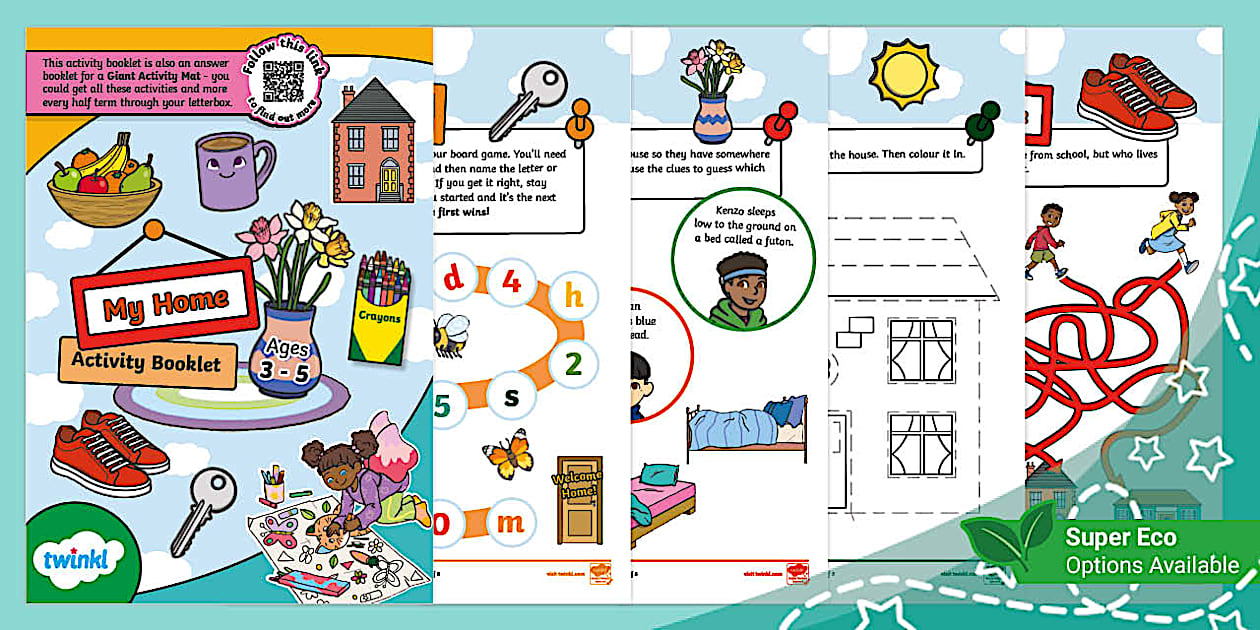 My Home Activity Booklet 3 to 5 years (Teacher-Made)