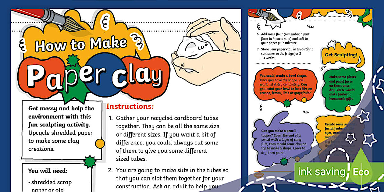 How to Make Paper Clay (teacher made) - Twinkl