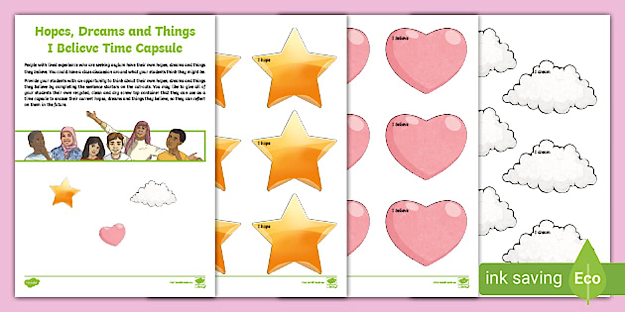 Hopes and Dreams Activity - Primary Teaching Resources