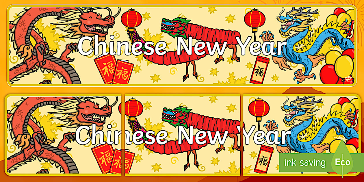 Chinese New Year Banner - Display Materials (teacher made)
