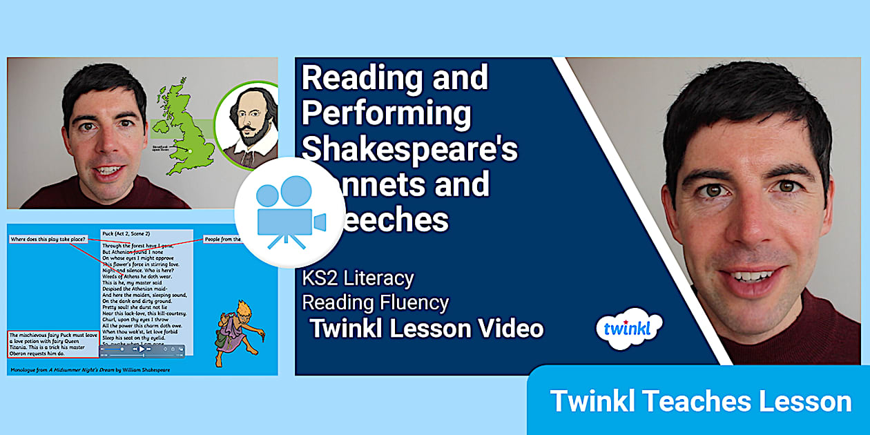 KS2 (Ages 7-11) Reading Shakespeare: Fluency: Video Lesson: