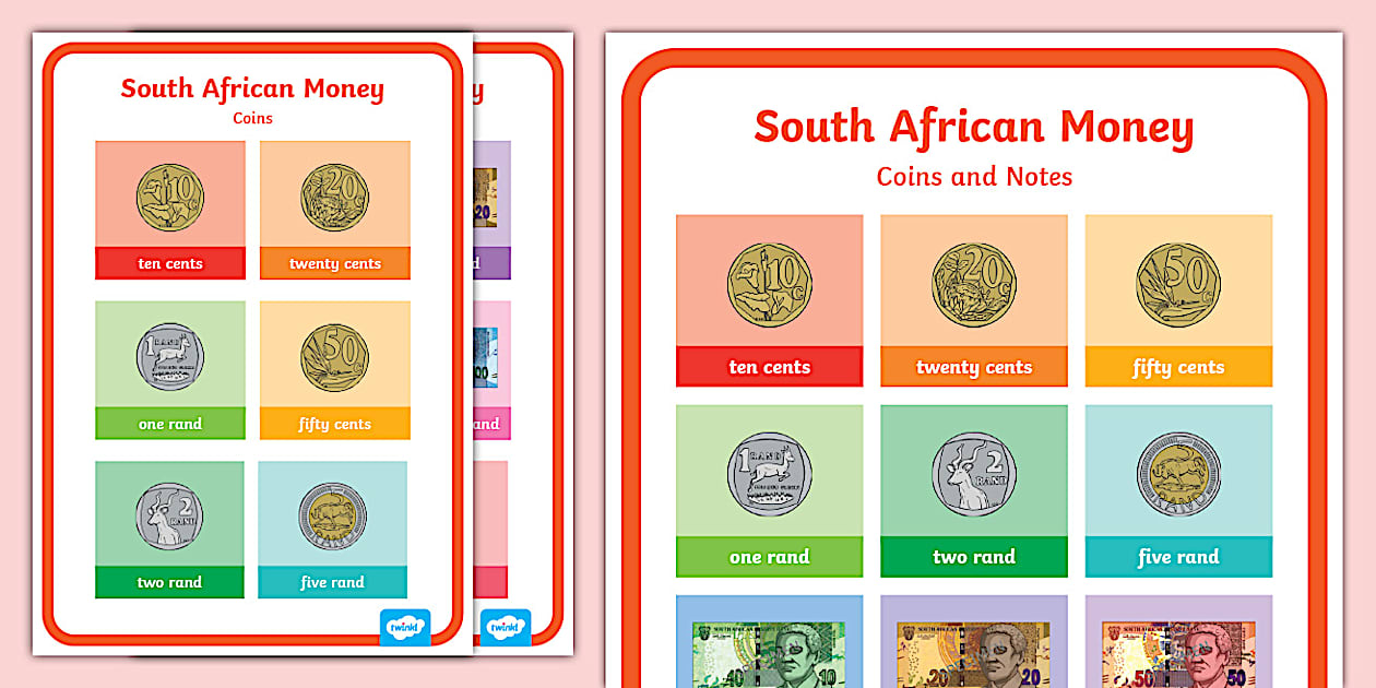 South African Money Poster | Coins and Notes (teacher made)