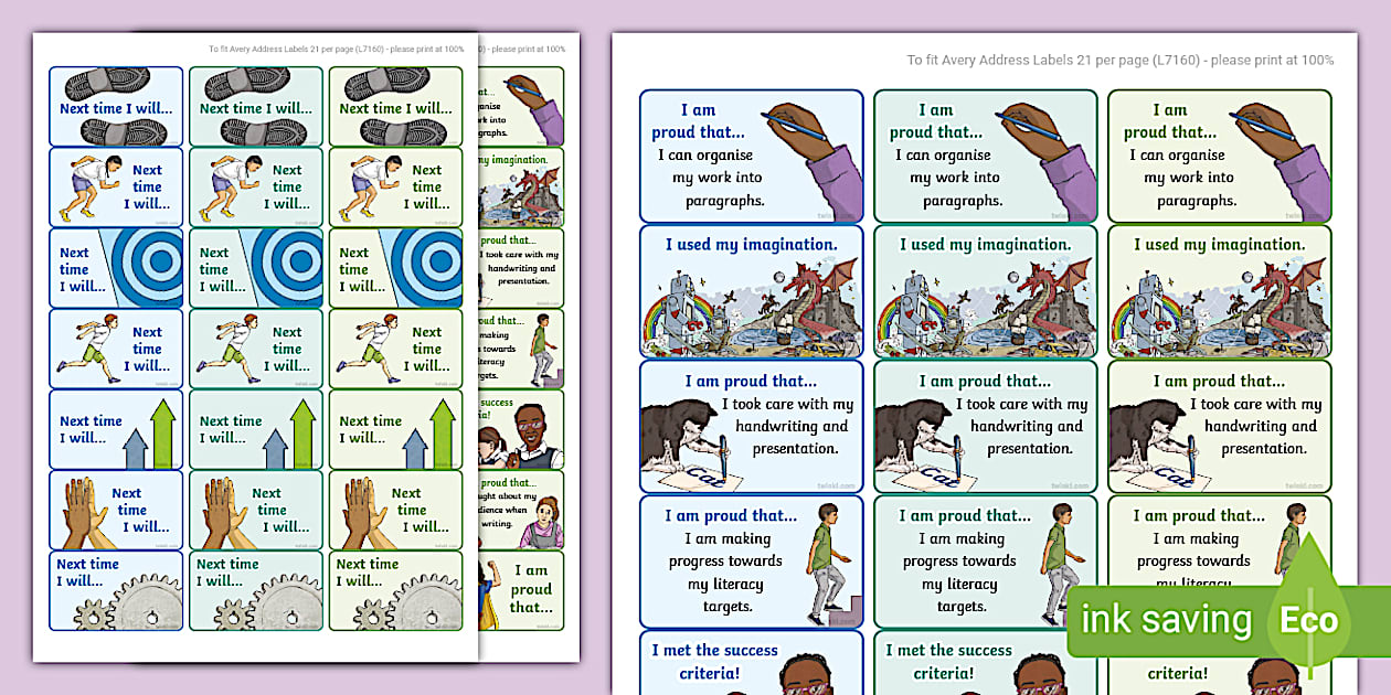 Literacy Self-Marking Stickers (teacher made) - Twinkl
