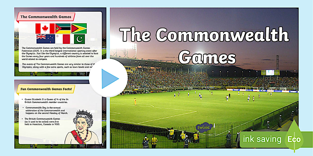 The Commonwealth Games Information PowerPoint (teacher made)