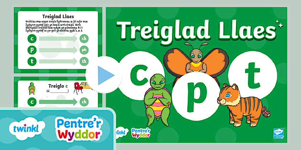 Pŵerbwynt Ffoneg er mwyn dysgu am y Treiglad Llaes - Twinkl