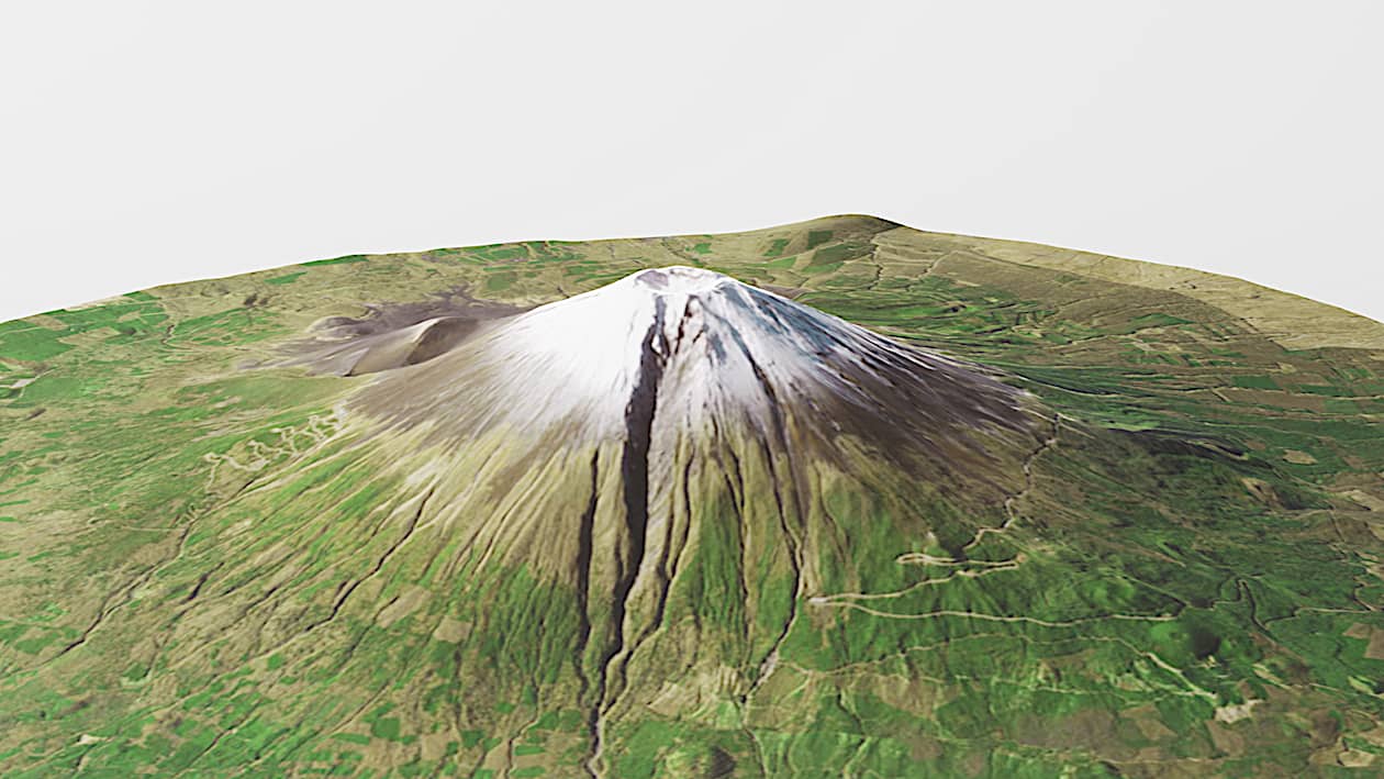 3D Model: Physical Geography - Mount Fuji (teacher made)