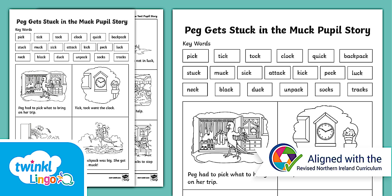 Peg Gets Stuck in the Muck Pupil Story Activity Sheet