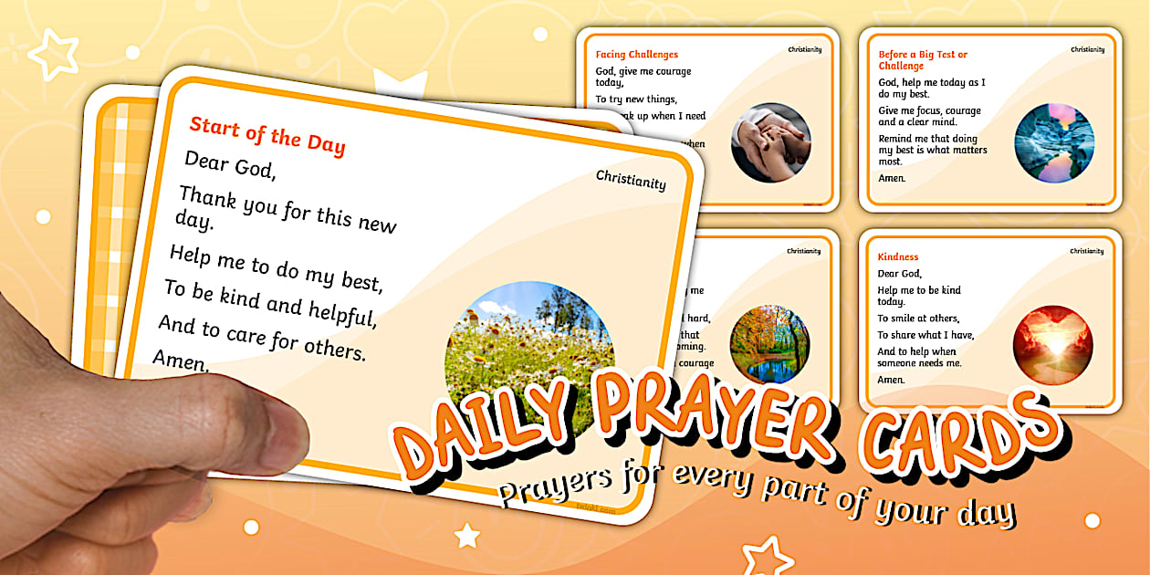 Daily Prayer Cards for Primary School