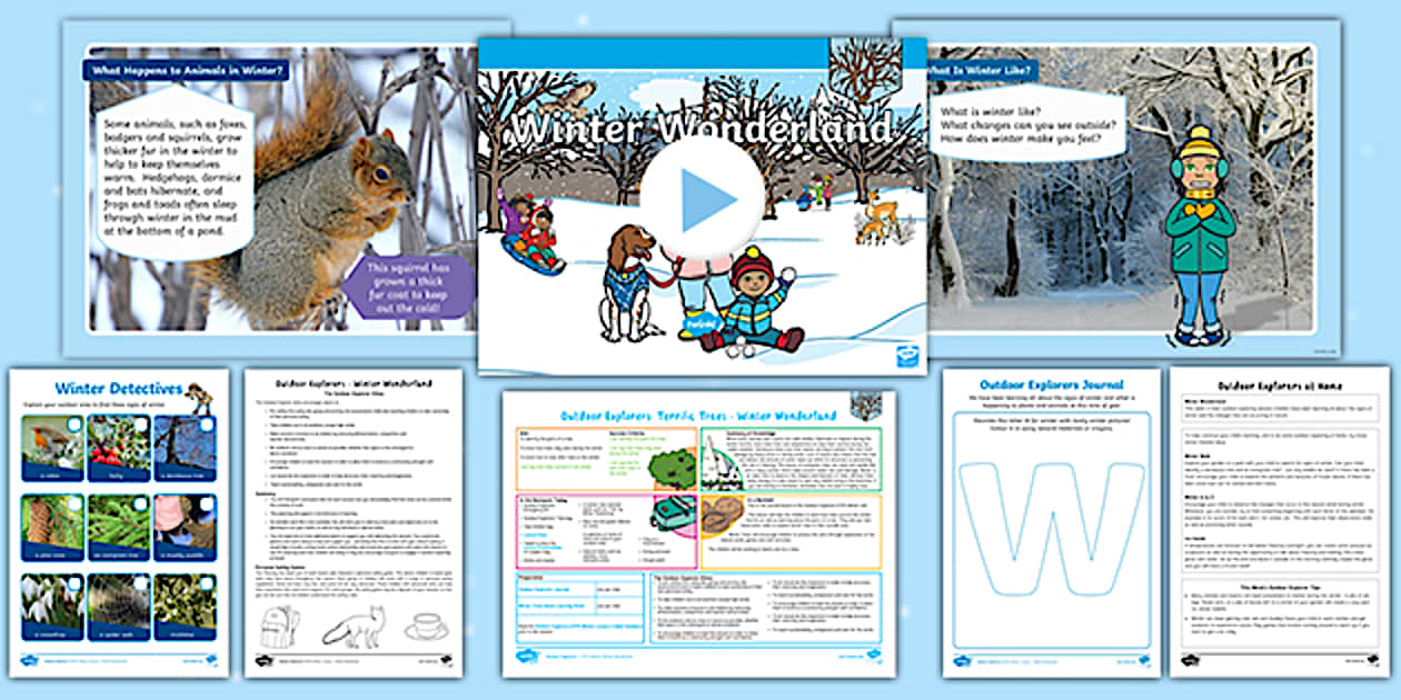 EYFS Outdoor Winter Lesson | Outdoor Explorers | Twinkl