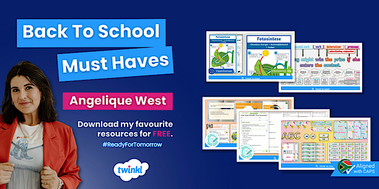 Free Back to School Must Haves with Angelique West Pack