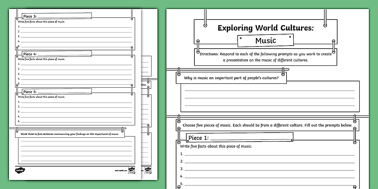 Exploring World Cultures: Music Around the World Project