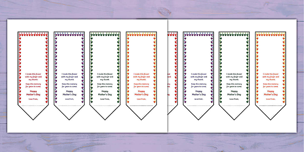Mother's Day Bookmarks | Mother's Day Editable Bookmarks