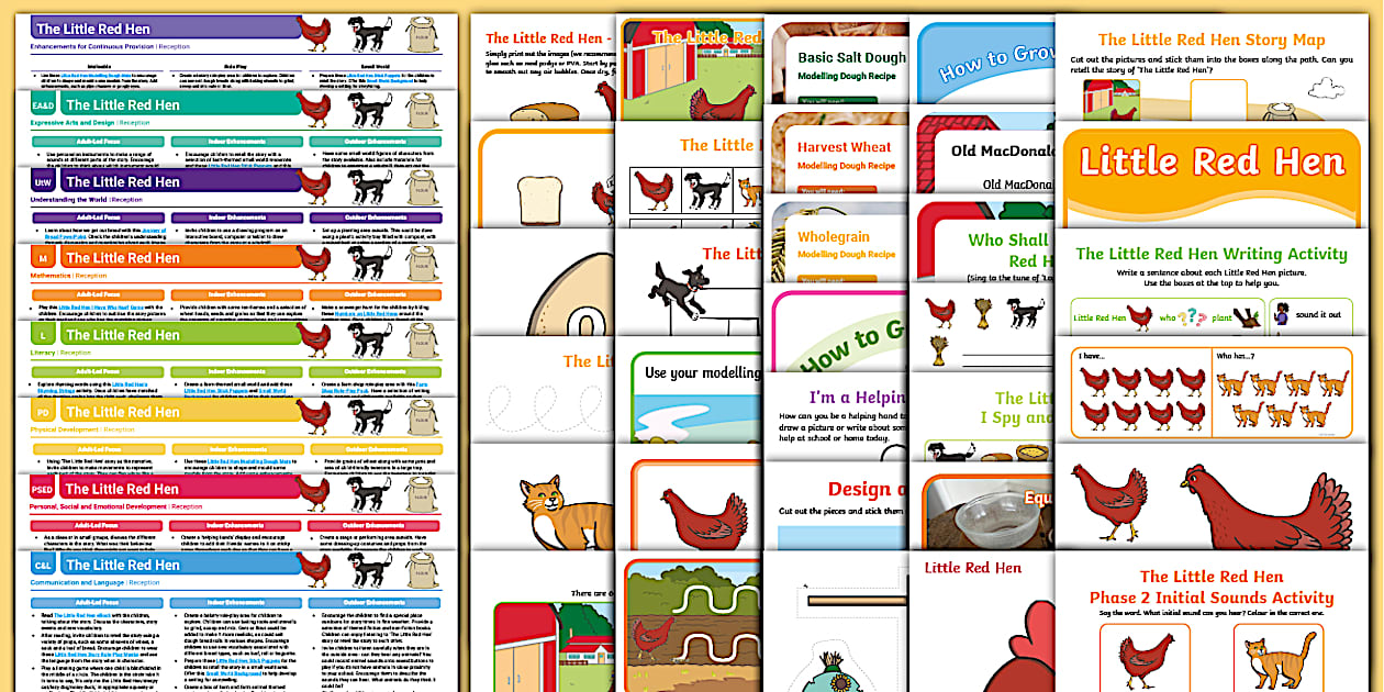 EYFS Little Red Hen Planning and Resource Pack (Reception)