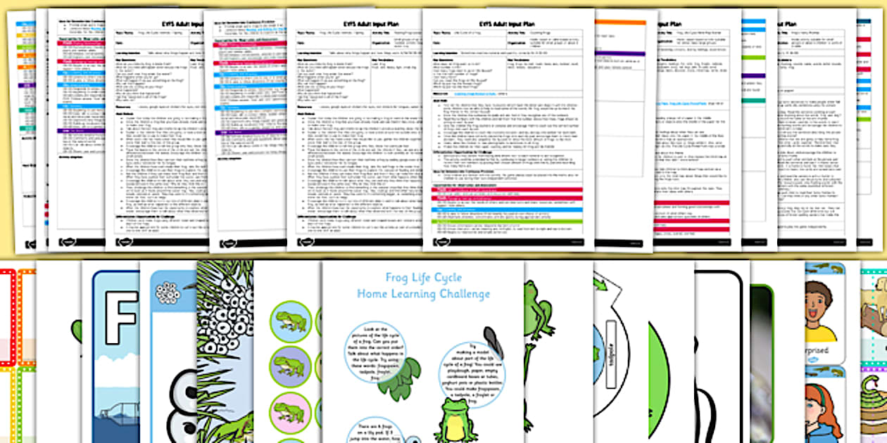 EYFS Life Cycle of a Frog Adult Input Planning and Resource Pack