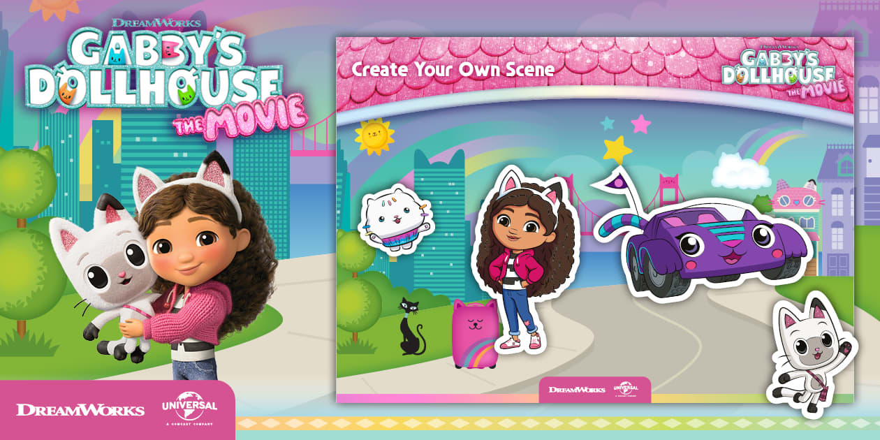 Great Your Own Scene | Gabby’s Dollhouse Printable