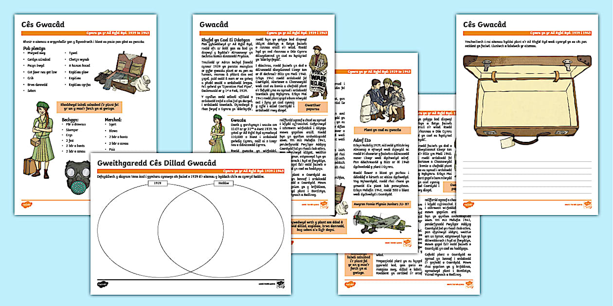 Cymru yn yr Ail Ryfel Byd: Ffeil Ffeithiau a Thaflenni Gweithgareddau ...