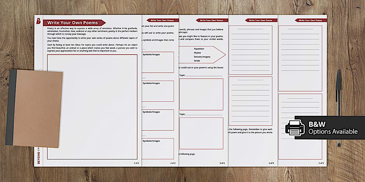 Write Your Own Poems (teacher made) - Twinkl