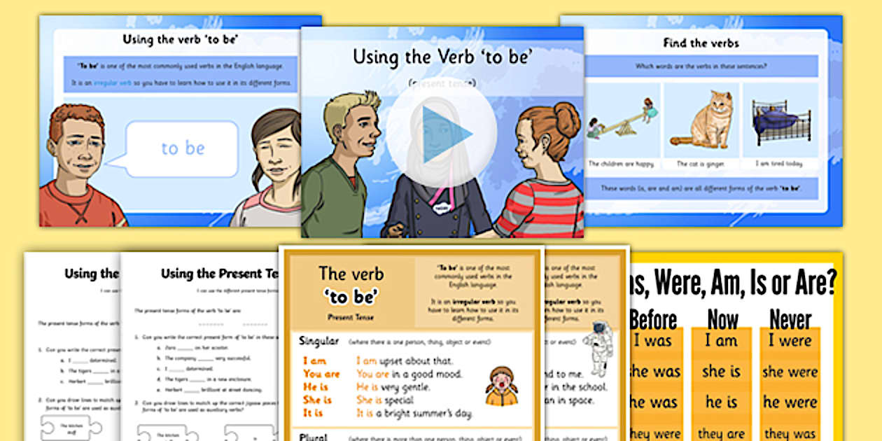 The Verb 'to be' ESL Lesson Plan | ESL Resources | Twinkl