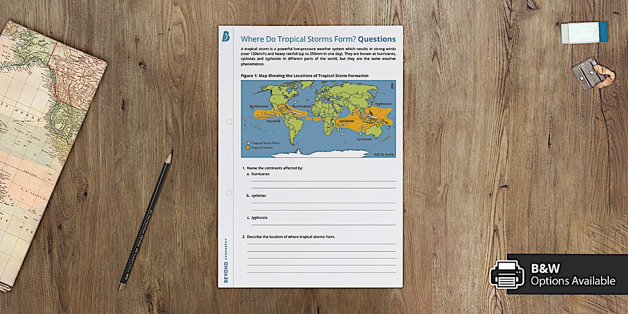 How Are Storms Formed? Worksheet | KS3 Geography | Beyond
