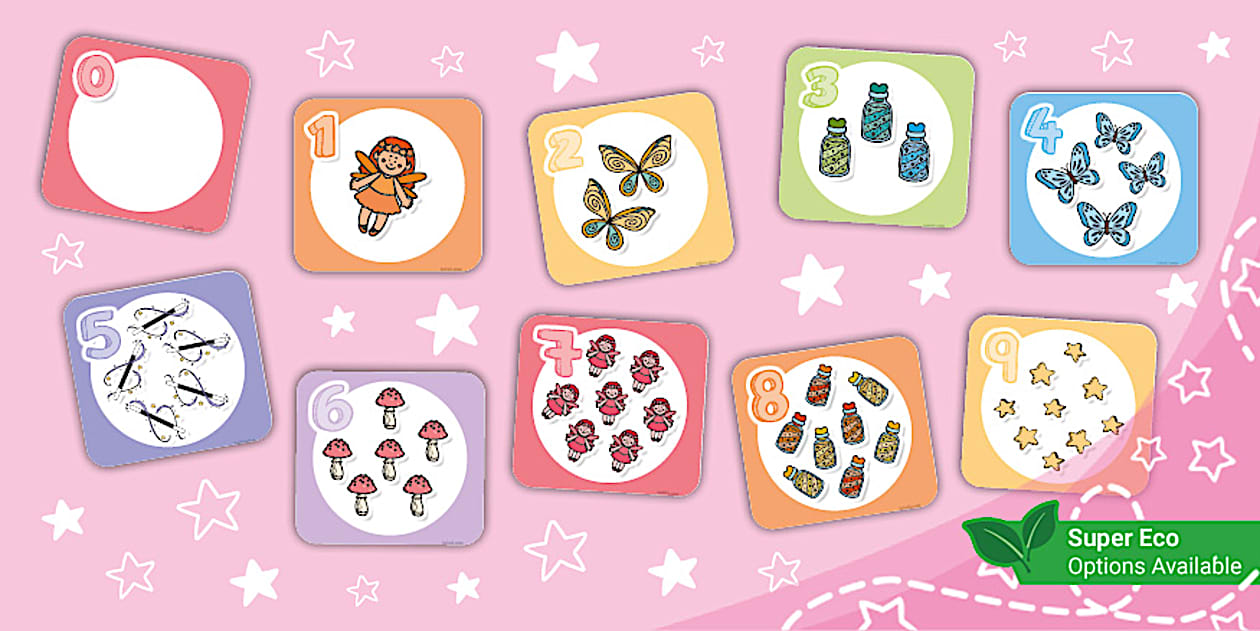 My First Fairies Counting Flashcards (teacher made) - Twinkl