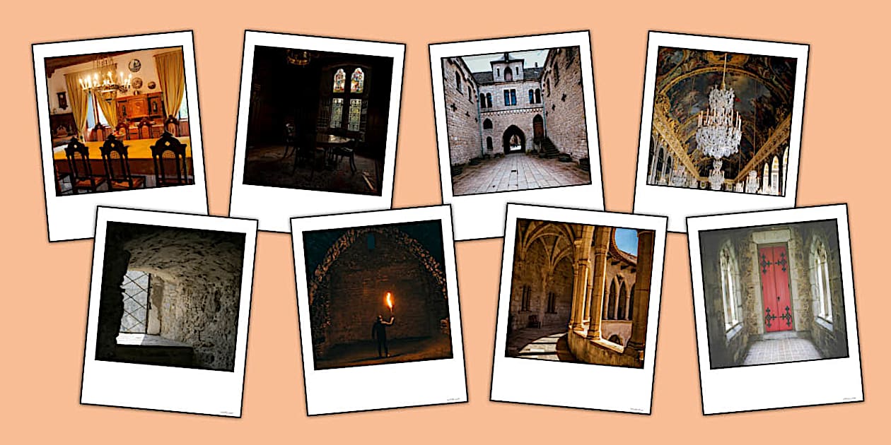Inside Castles Instant Photo Style Display Images - Twinkl
