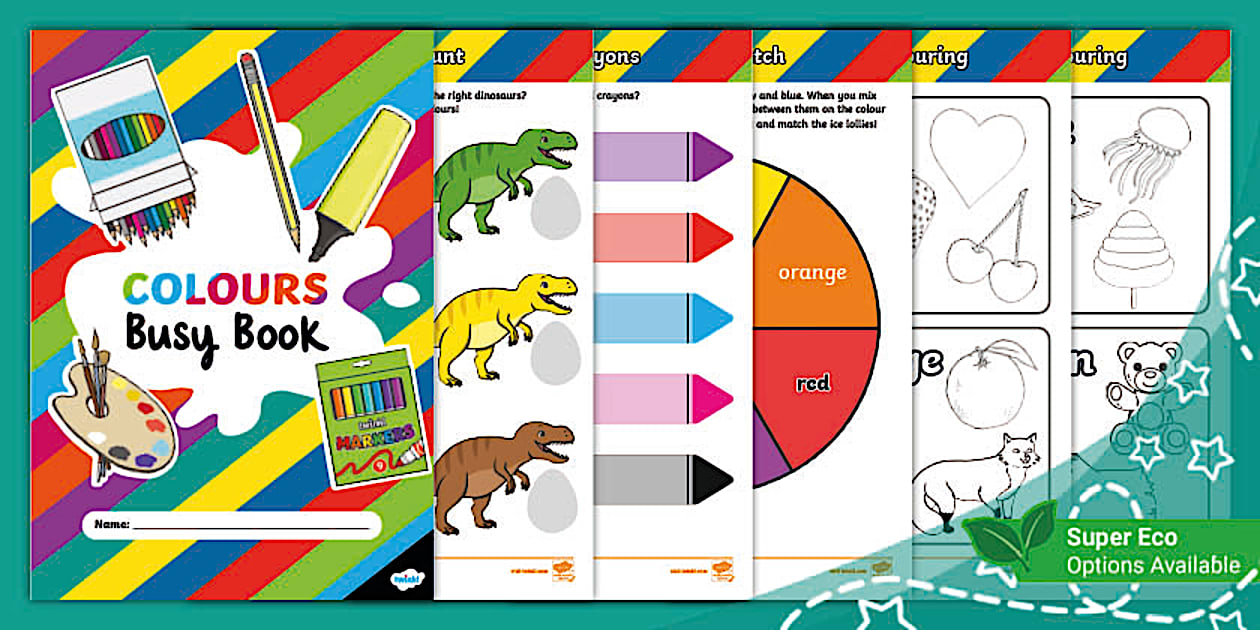 Colours Busy Book (teacher made) - Twinkl