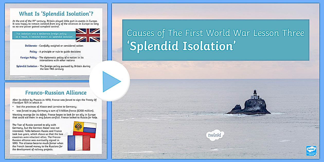 Britain and Splendid Isolation PowerPoint (teacher made)