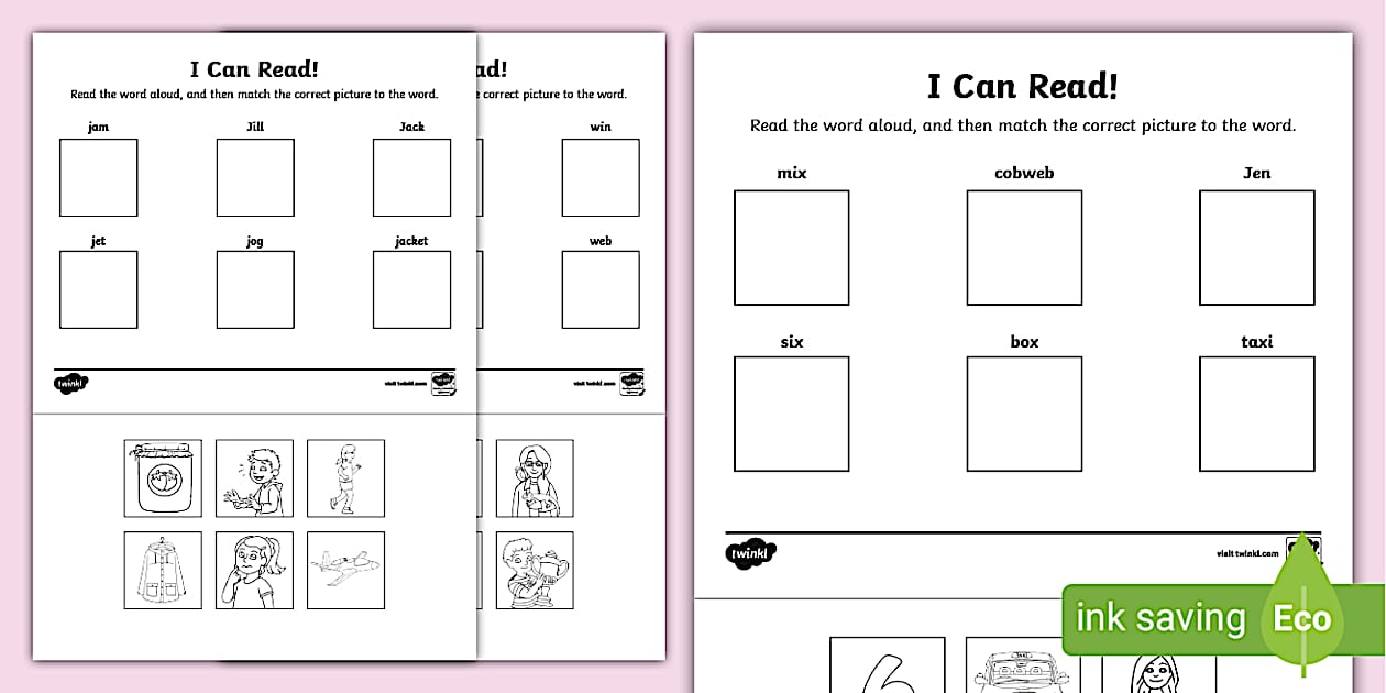 I Can Read! Phase 3 Words Worksheet / Worksheet Pack