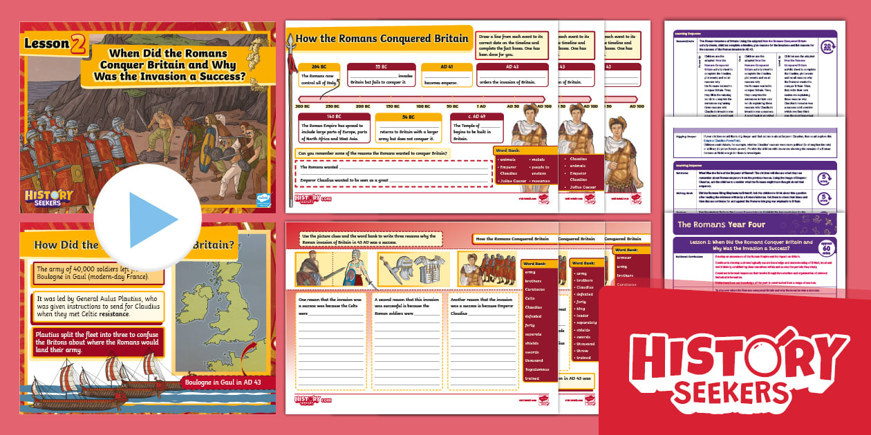 History Seekers: LKS2: The Romans Lesson 2 Conquer Britain