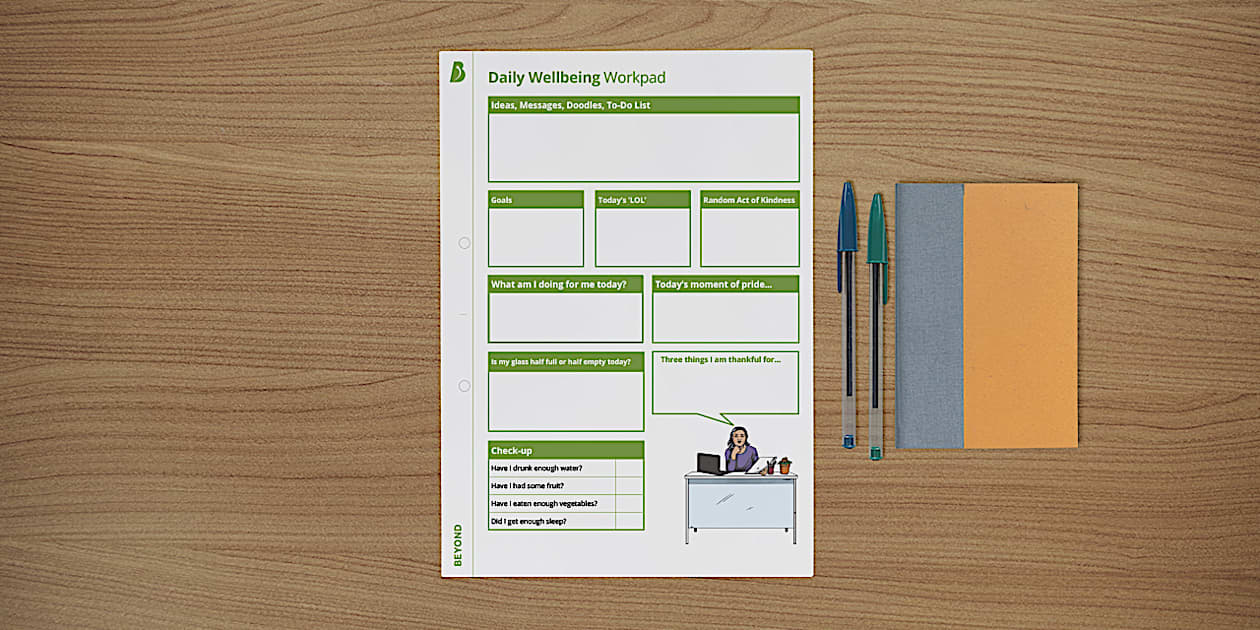 Wellbeing Work Pad - Twinkl Ireland Resources (teacher made)