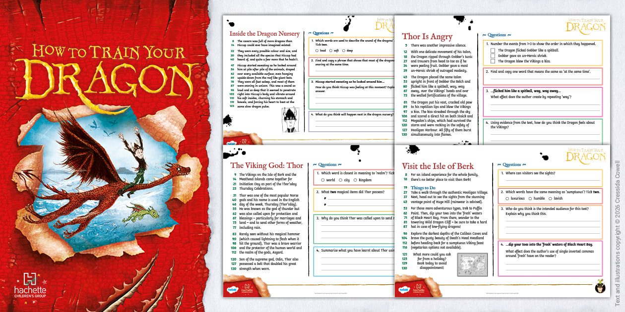 How To Train Your Dragon: 60-Second Reads Activity Pack [Ages 9-11]