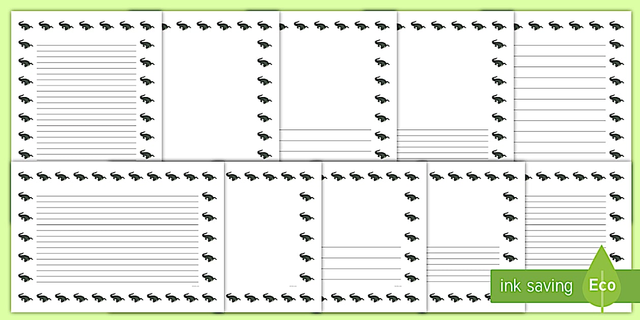Alligator Page Border Pack (teacher made) - Twinkl