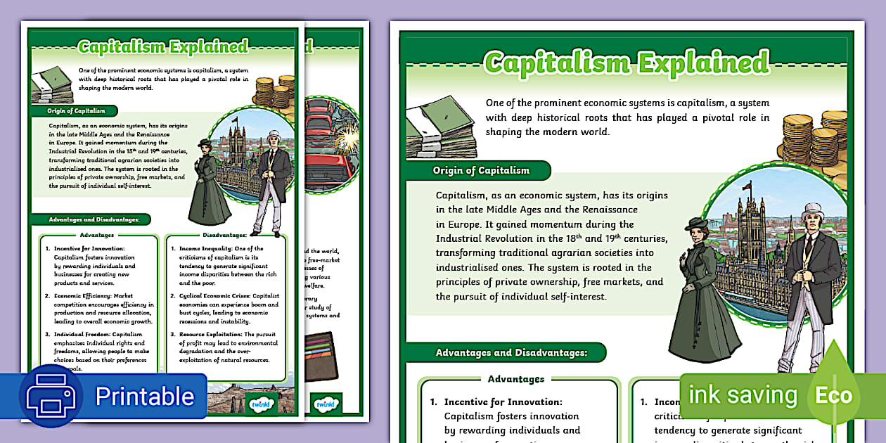 Capitalism Explained (teacher made) - Twinkl