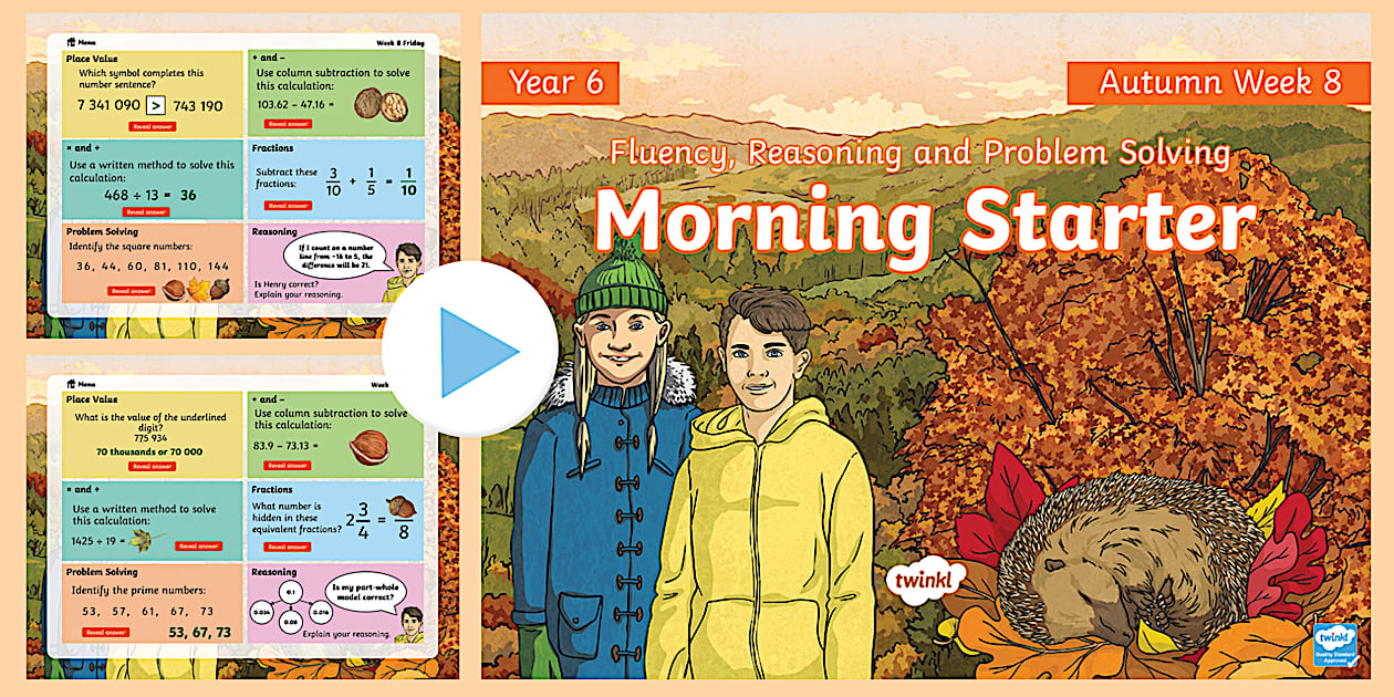 Fluency Reasoning PPT - Year 6 Problem Solving Questions