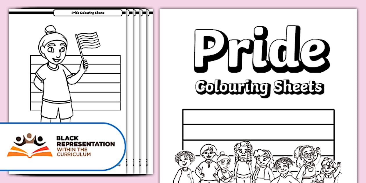 KS1 Identity and Belonging Pride Colouring Sheets - Twinkl