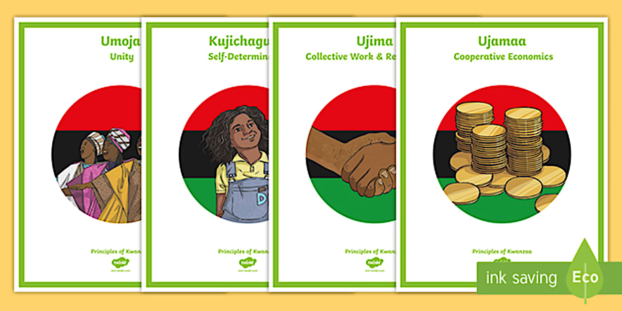 Principles of Kwanzaa Vocabulary Posters | Twinkl USA