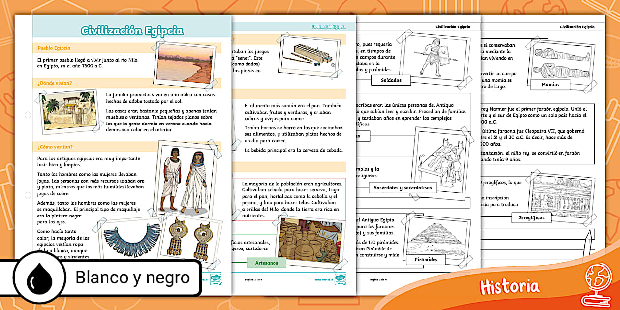 Ficha Informativa | Civilización Egipcia | Historia
