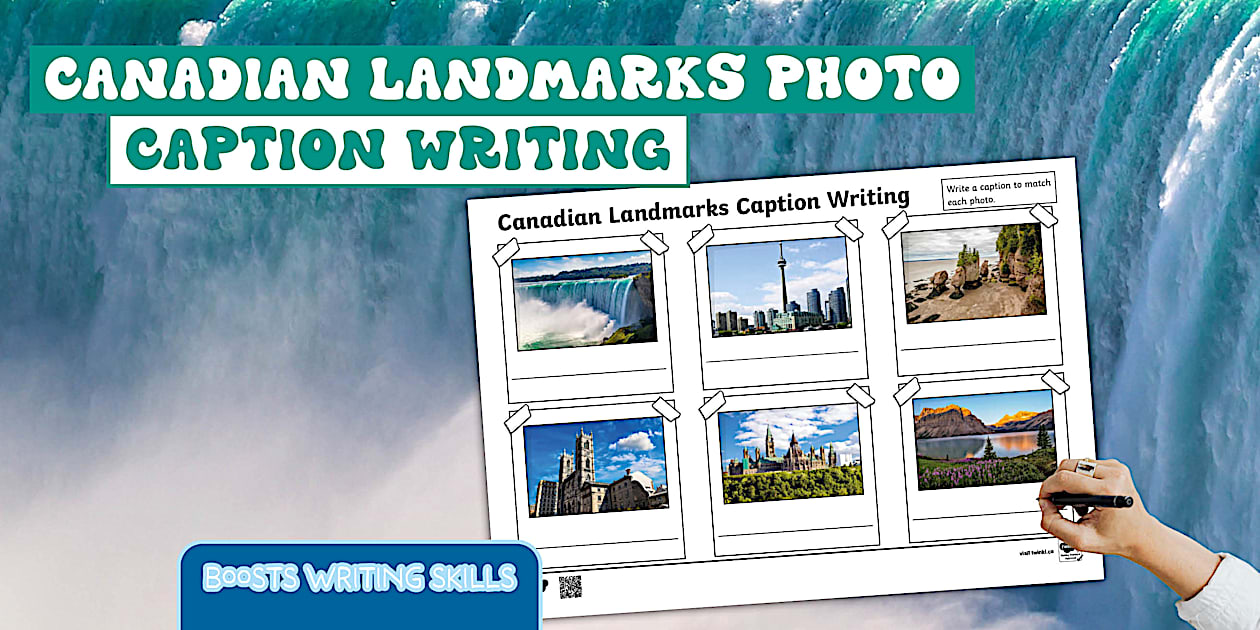 * NEW * Canadian Landmarks Photo Caption Writing Template