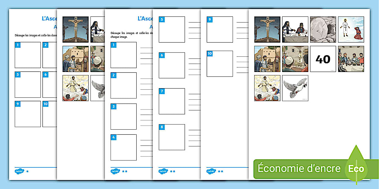 L'Ascension de Jésus Activité de tri - Twinkl