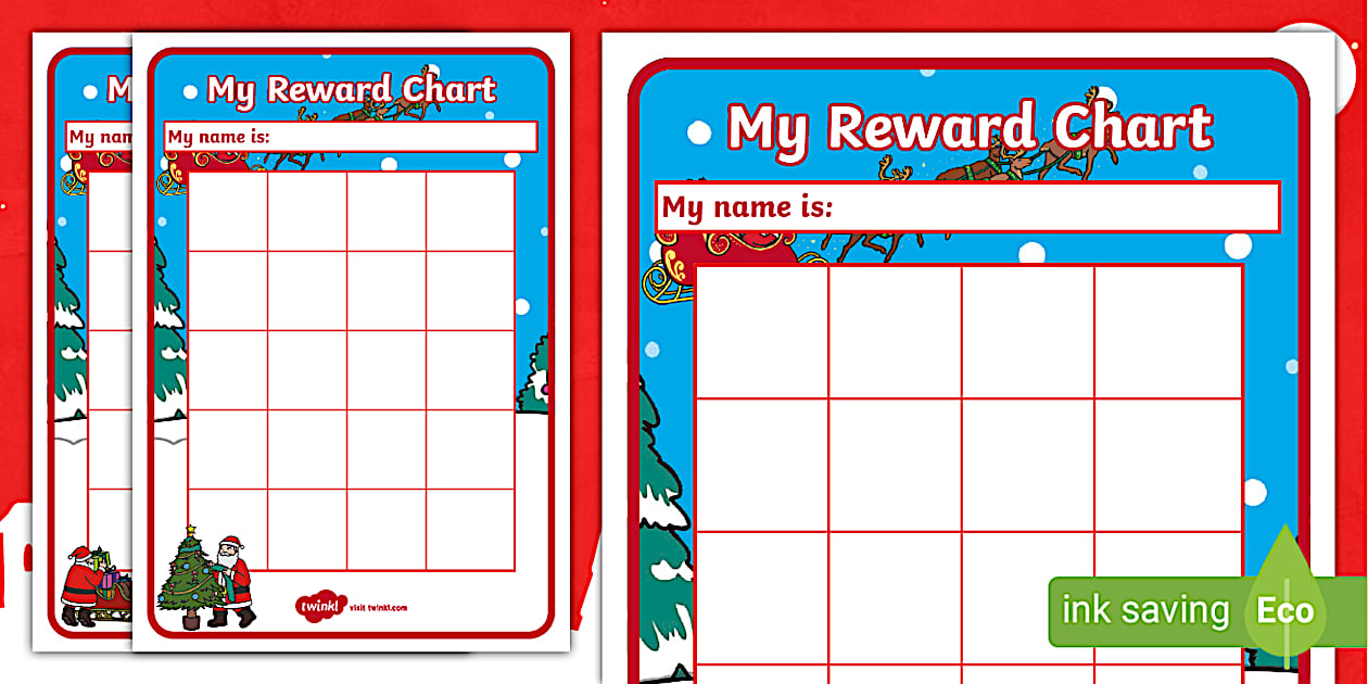 Santa-Themed Reward Chart