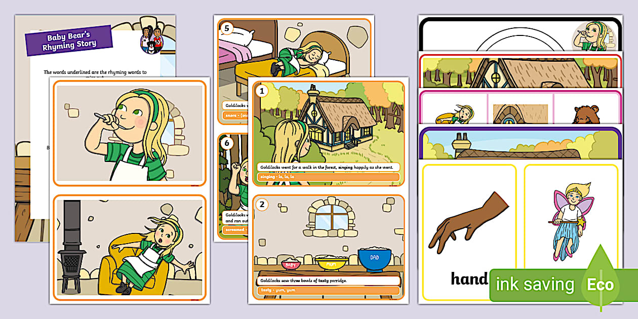 NZ Phonics: Level 1: Week 7: Goldilocks Story Phonics Pack