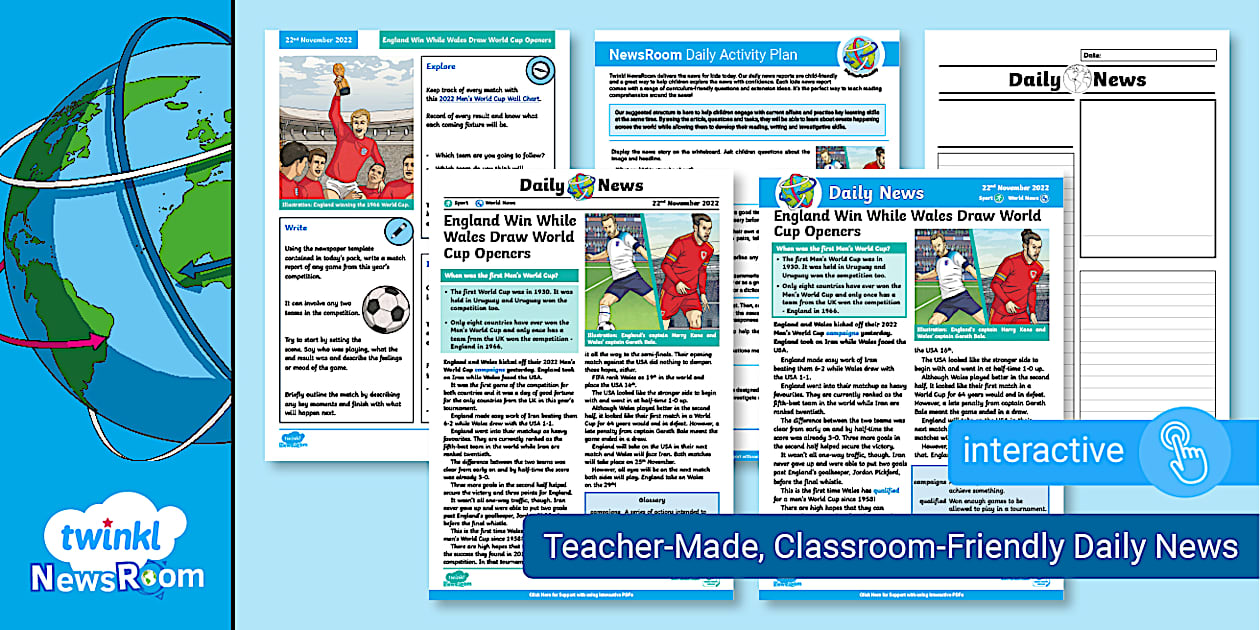 England World Cup News | Twinkl Resources (teacher made)