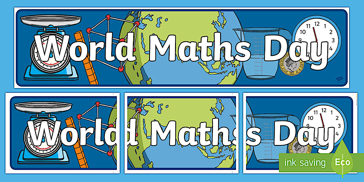 World Maths Day Display Banner - Twinkl